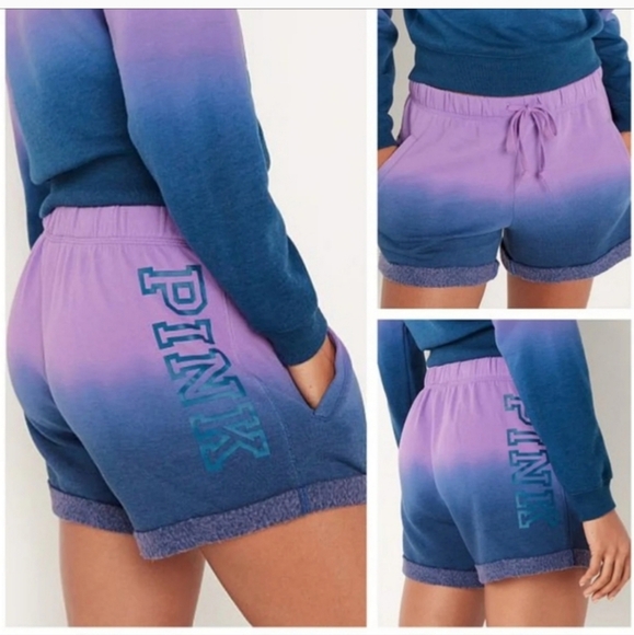 PINK Victoria's Secret | Shorts | Victorias Secret Pink Tie Dye Cuff ...